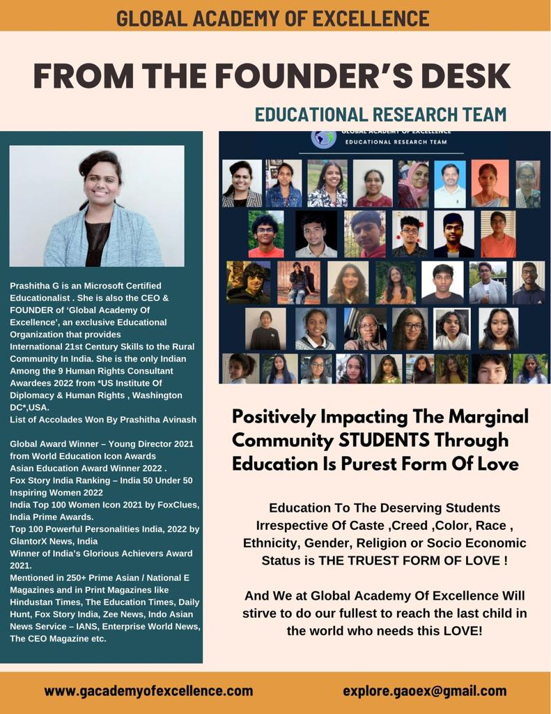 Educational Research Projects – Global Academy Of Excellence